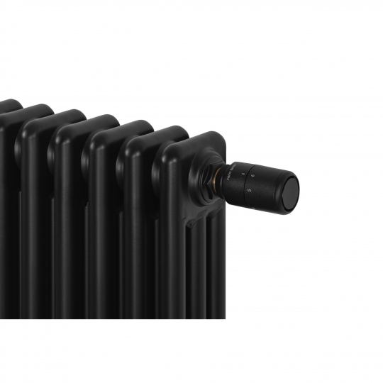 Grzejnik dekoracyjny żeberkowy retro CL3-576x1145-D50L/P-B czarny